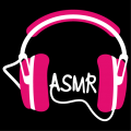 ASMR T-shirt with headphones and handwritten asmr logo
